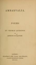 Clough and Amours de Voyage Timeline | COVE