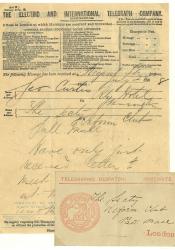 Victorian-Era Telegram | COVE