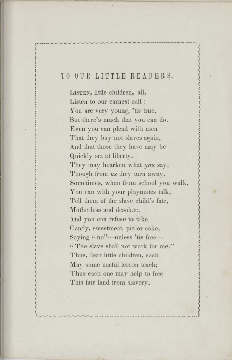 The Anti-Slavery Alphabet | COVE
