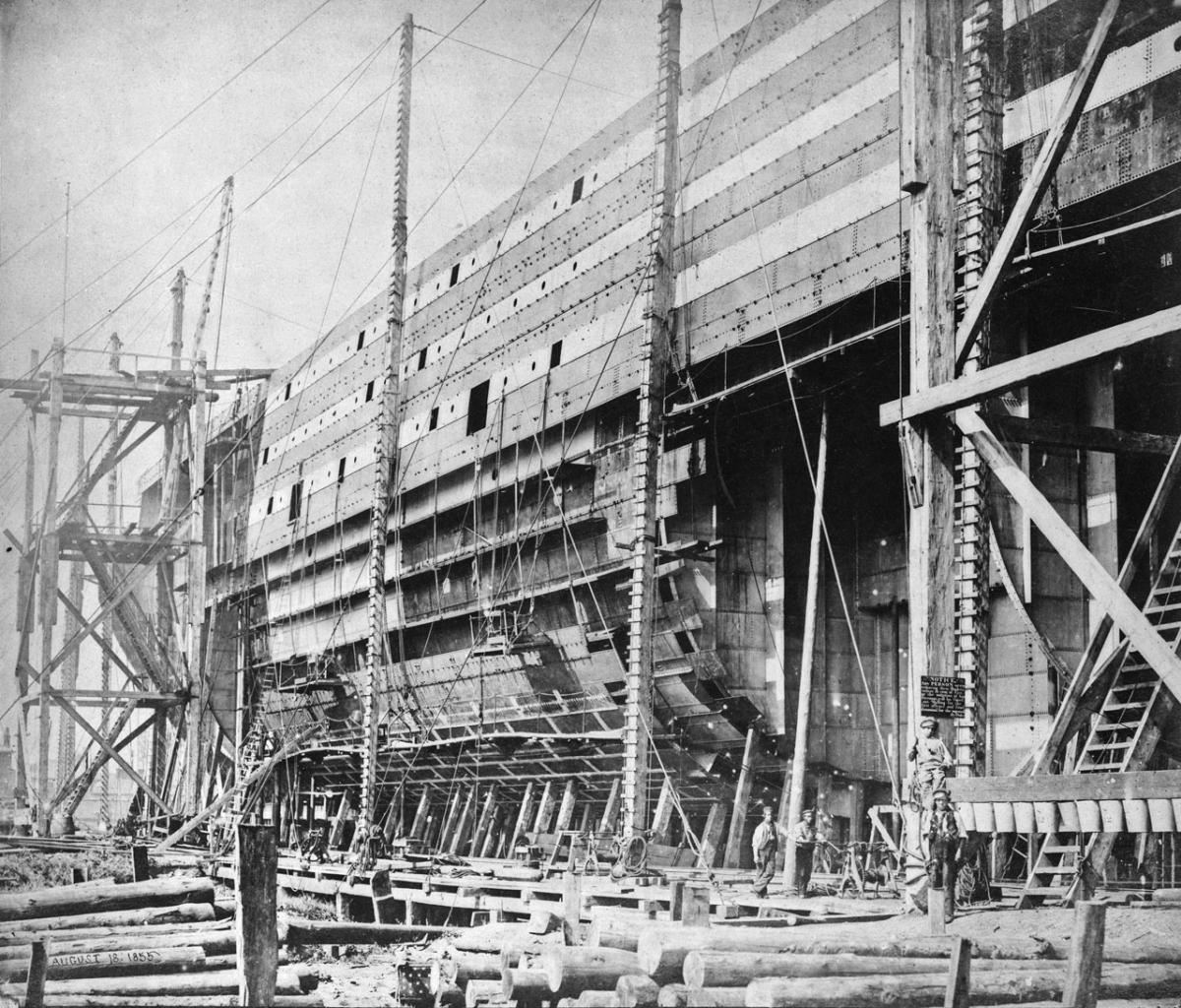 The SS Great Eastern Under Construction in Millwall, England | COVE
